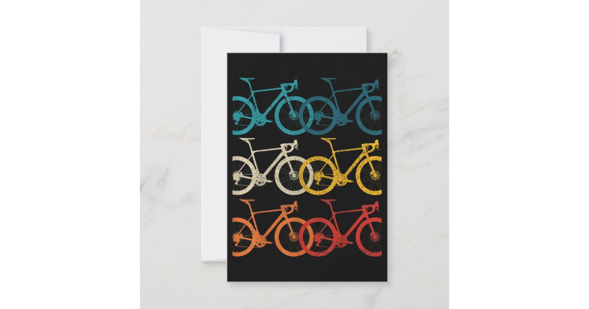 Vintage Bike Cycling Road Bike Racing Bicycle Note Card | Zazzle