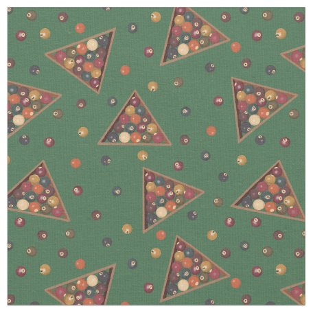 Billiard Balls Fabric | Zazzle
