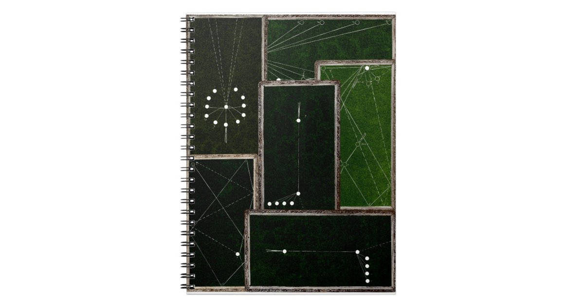 Vintage Billiards Table Pool Table Art Pool Sharks Notebook | Zazzle