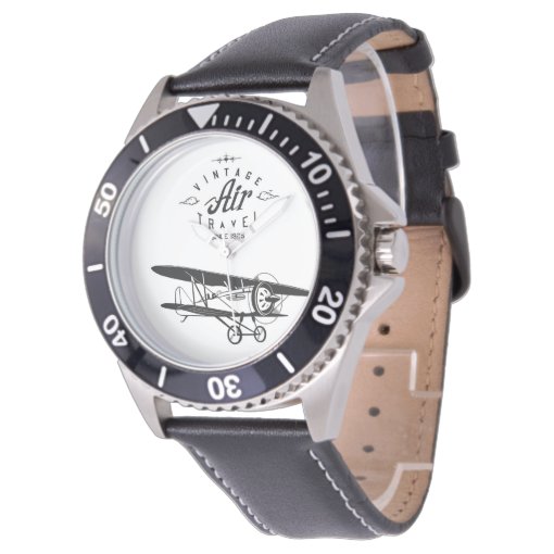 vintage biplane watch | Zazzle