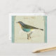 Vintage Bird Facing the Left Postcard | Zazzle