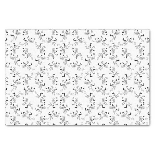 Vintage Birds and Squirrels Pattern CUSTOM COLOR Tissue Paper | Zazzle.com