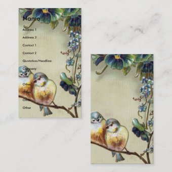 Vintage Birds Business Card | Zazzle