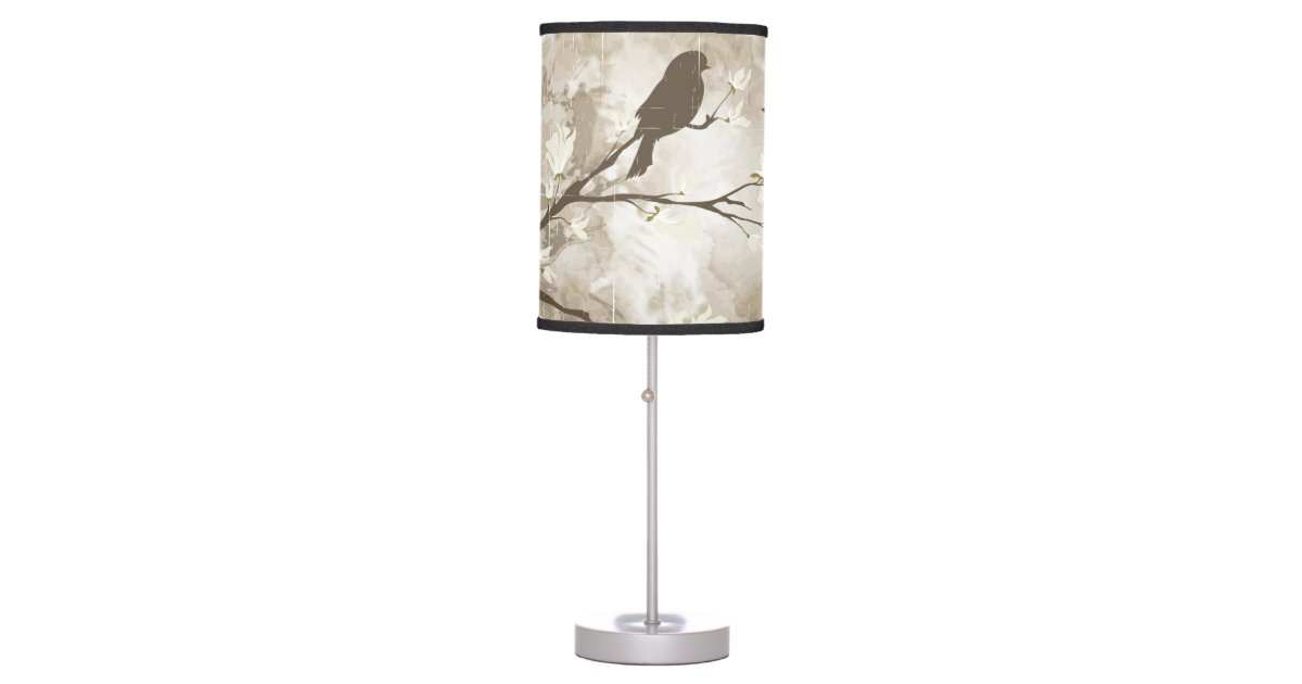 Vintage Birds on a Branch Table Lamp | Zazzle