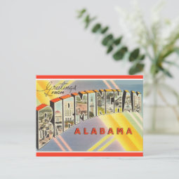 Vintage Birmingham Alabama Postcard | Zazzle