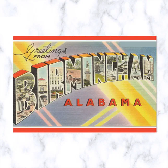 Vintage Birmingham Alabama Postcard | Zazzle