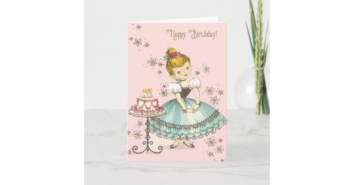 Vintage Birthday Greeting Card | Zazzle