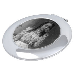 Vintage Black Beauty Compact Mirror Case, No. 2. | Zazzle