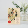 Vintage Black Cat Advertisement Poster Postcard | Zazzle