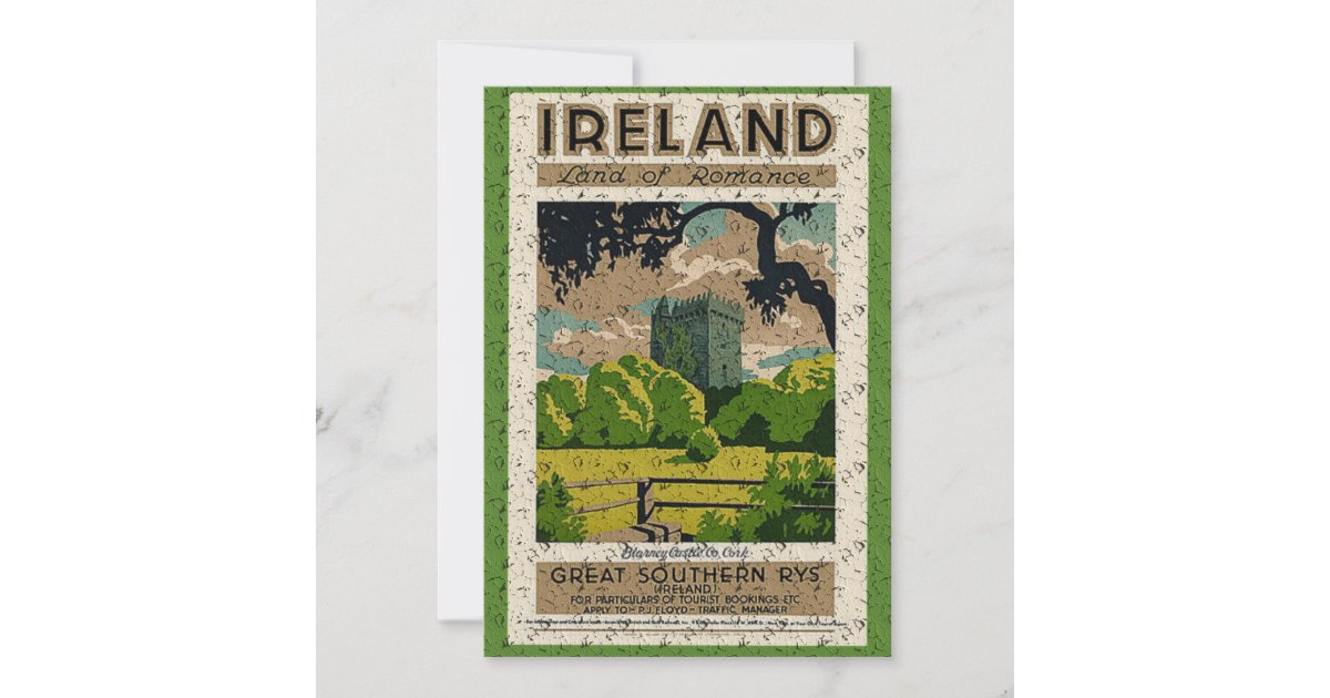 Vintage Blarney Castle Greeting Card | Zazzle