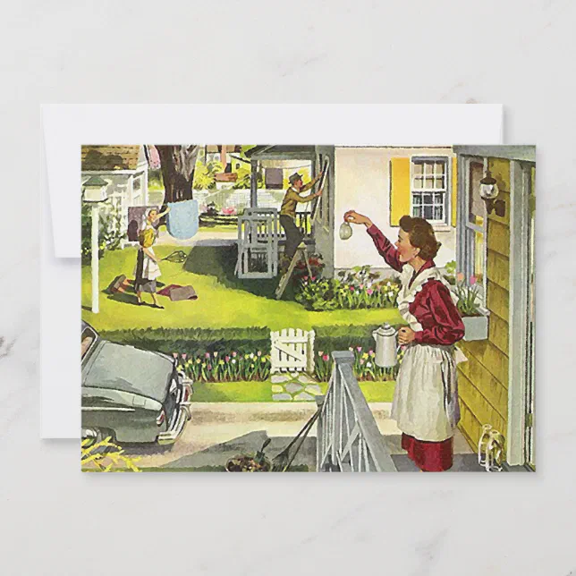 Vintage Block Party Neighbor Open House Invitation | Zazzle