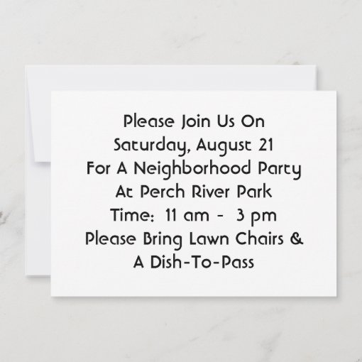 Vintage Block Party Neighbor Open House Invitation | Zazzle