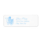 Blue Baby Stroller Return Address Label | Zazzle.com