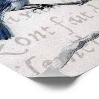 Vintage Blue Birds Collage - Customized Bluebirds Poster | Zazzle