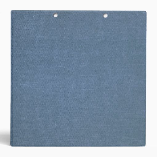 Vintage Blue Canvas Linen Denim Rock Metal 70s 80s 3 Ring Binder | Zazzle