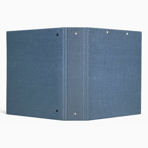 Vintage Blue Canvas Linen Denim Rock Metal 70s 80s 3 Ring Binder | Zazzle