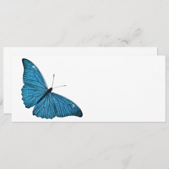 Vintage Blue Morpho Butterfly Customized Template | Zazzle