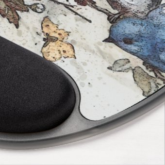 Vintage bluebird illustration cute birds nature m gel mouse pad | Zazzle