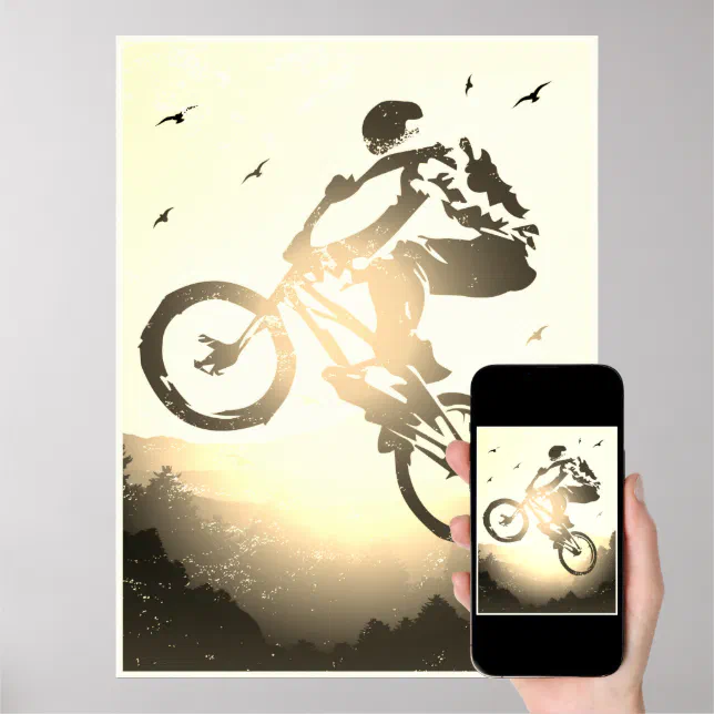 Vintage Bmx Bike - Retro Bmx Poster Print | Zazzle