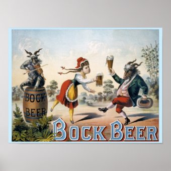 Vintage Bock Beer Poster | Zazzle