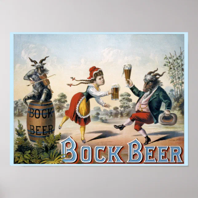 Vintage Bock Beer Poster | Zazzle