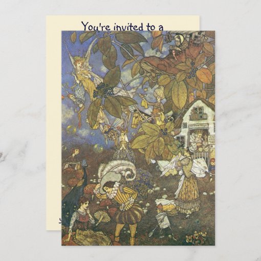 Vintage Book Characters, Birthday Party Invitation | Zazzle
