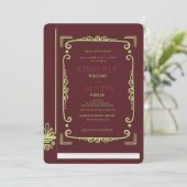 Vintage Book Cover | Book Theme Wedding Invitation | Zazzle