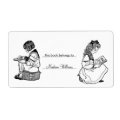 Vintage Bookplate Personalized Book Label | Zazzle