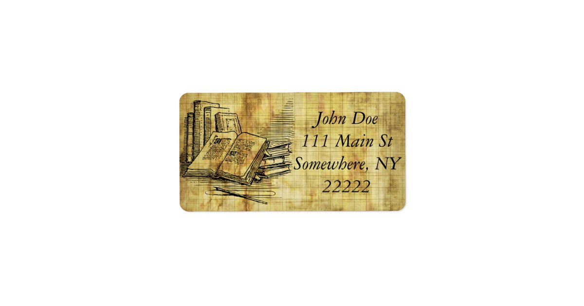 Vintage Books Label | Zazzle