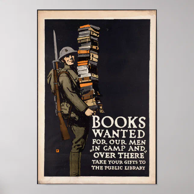 Vintage Books Wanted Poster | Zazzle
