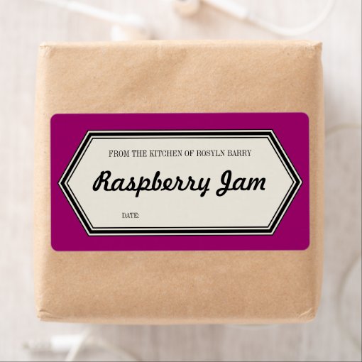 Vintage Border Home Canning Jar Label Template | Zazzle