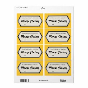 Vintage Border Home Canning Jar Label Template | Zazzle