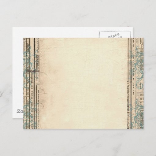 Vintage Borders Postcard | Zazzle