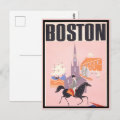 Vintage Boston Massachusetts Travel Postcard | Zazzle