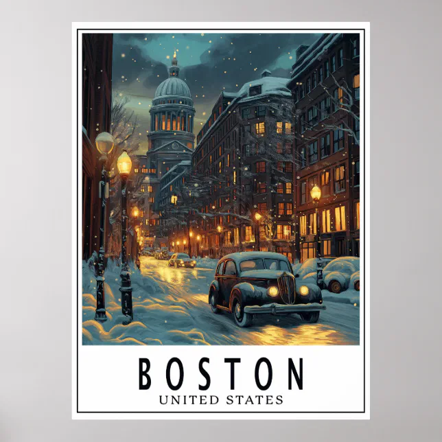 Vintage Boston Poster | Zazzle