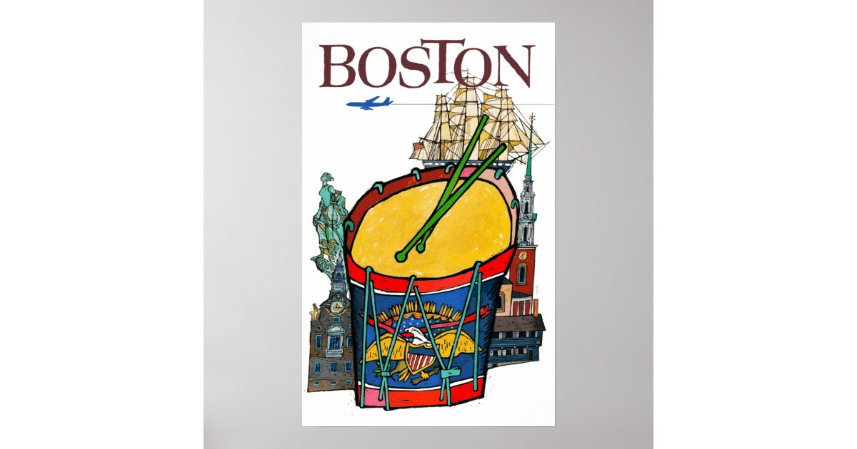 Vintage Boston Travel Poster | Zazzle