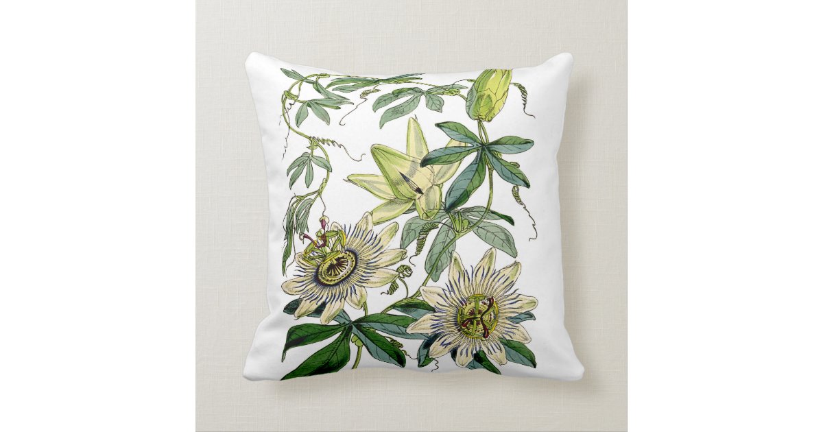 Vintage Botanical Throw Pillow | Zazzle.com