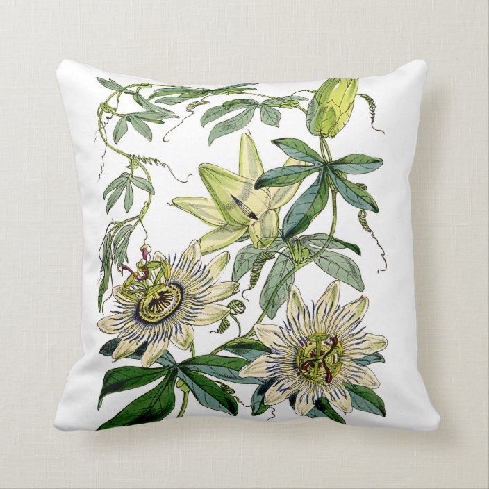 Vintage Botanical Throw Pillow | Zazzle.com