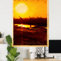 Vintage Botswana Africa Travel Poster | Zazzle