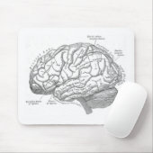 Vintage Brain Anatomy Mouse Pad | Zazzle
