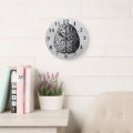 VINTAGE BRAIN DRAWING CLOCK | Zazzle