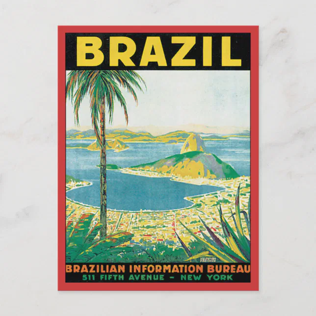 Vintage Brazil Postcard | Zazzle