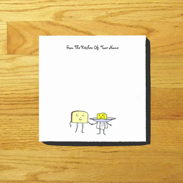Vintage Bread and Butter Custom Script Stickies Post-it Notes | Zazzle