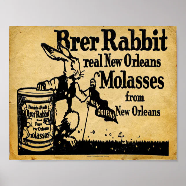 Vintage Brer Rabbit Molasses New Orleans Print | Zazzle