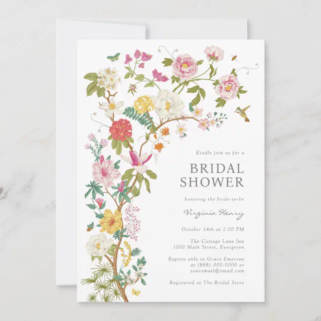 Vintage Bridal Shower Invitation | Zazzle