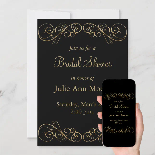 Vintage Bridal Shower Invitation | Zazzle