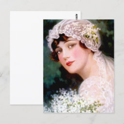 Vintage Bride Postcard | Zazzle