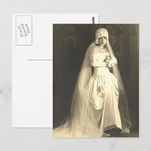 Vintage Bride Postcard | Zazzle