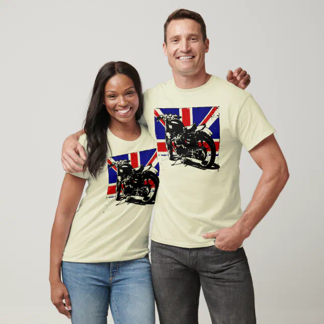 Vintage British Motorcycle T-Shirt | Zazzle