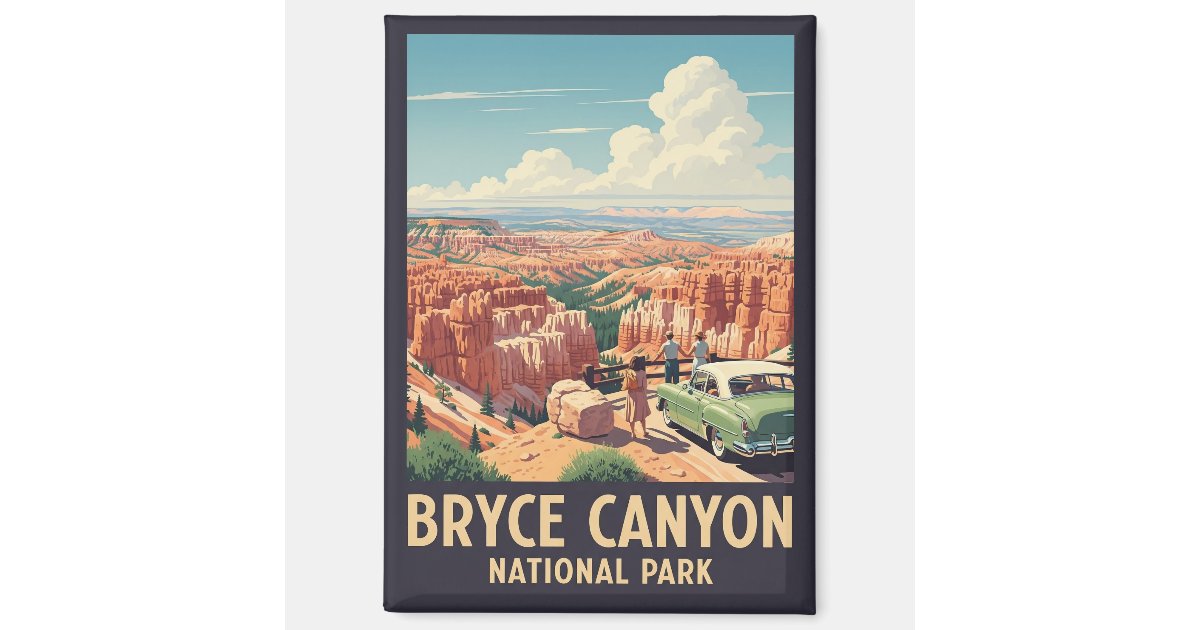 Vintage Bryce Canyon National Park Utah Magnet | Zazzle